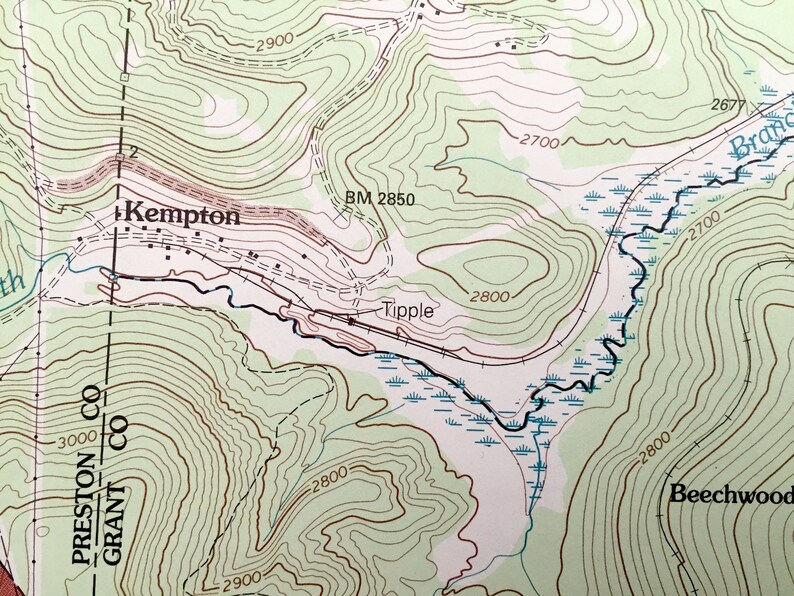 Antique Davis West Virginia & Kempton Maryland 1995 US - Etsy