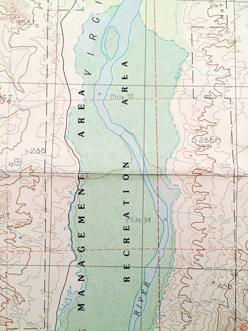 Antique Overton SE Nevada 1983 US Geological Survey - Etsy