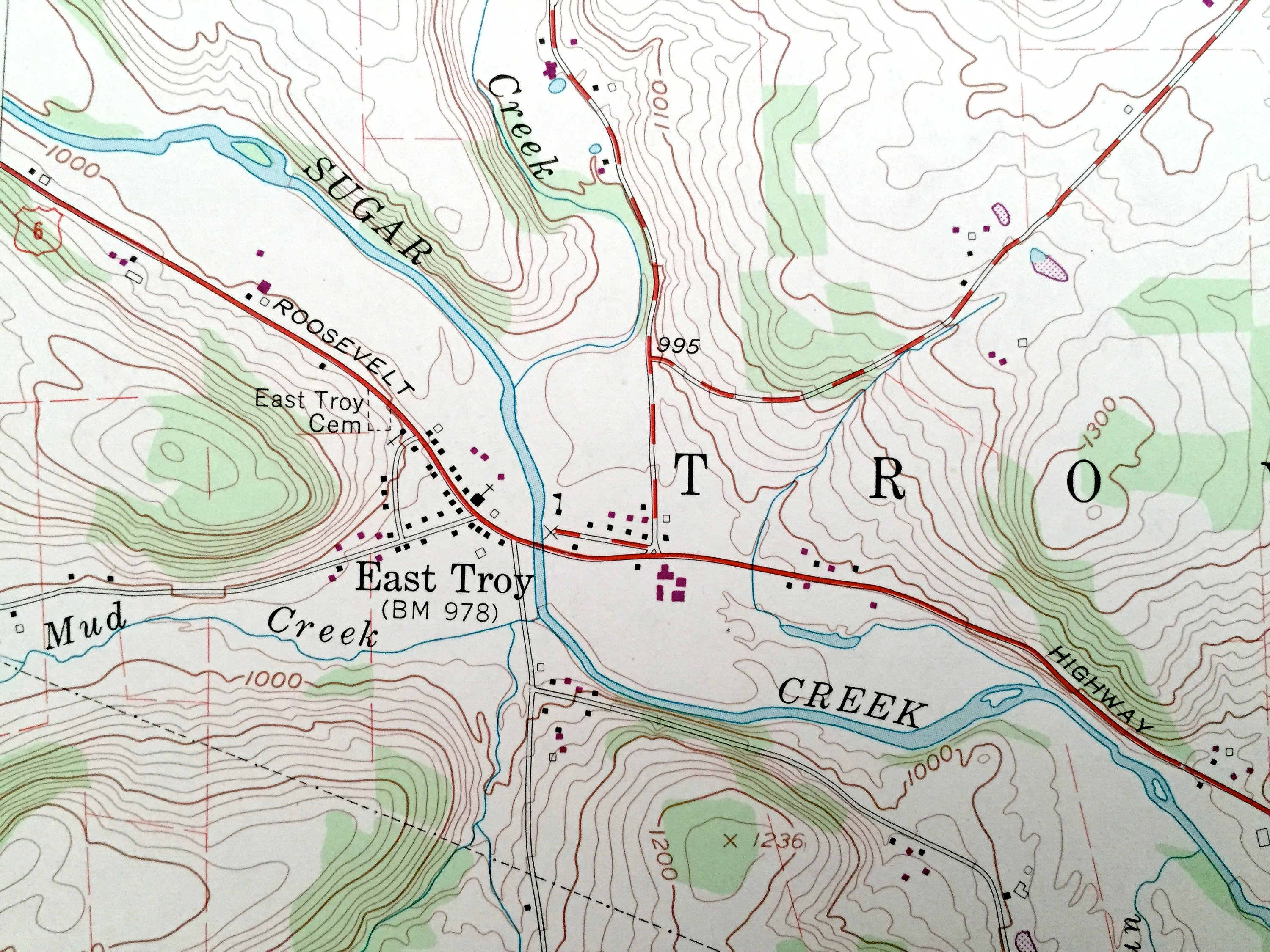 Antique East Troy Pennsylvania 1957 US Geological Survey - Etsy
