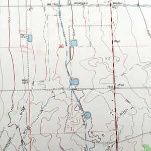 Antique Capulin, Colorado 1968 US Geological Survey Topographic Map ...