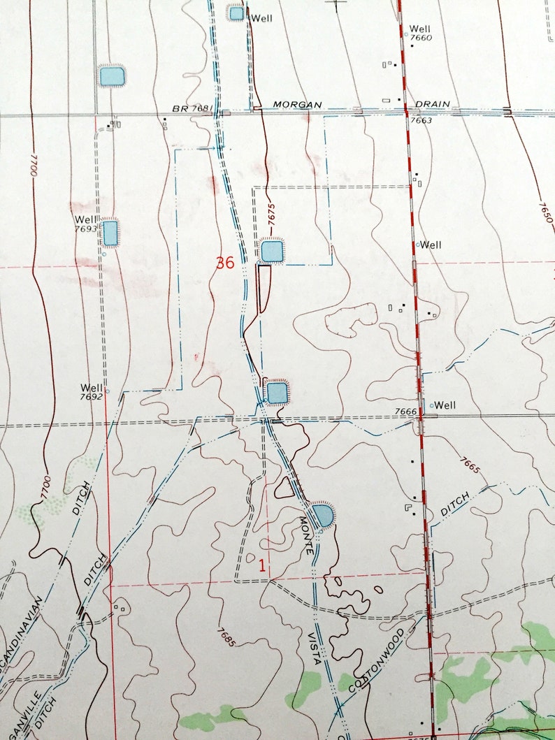 Antique Capulin Colorado 1968 US Geological Survey | Etsy