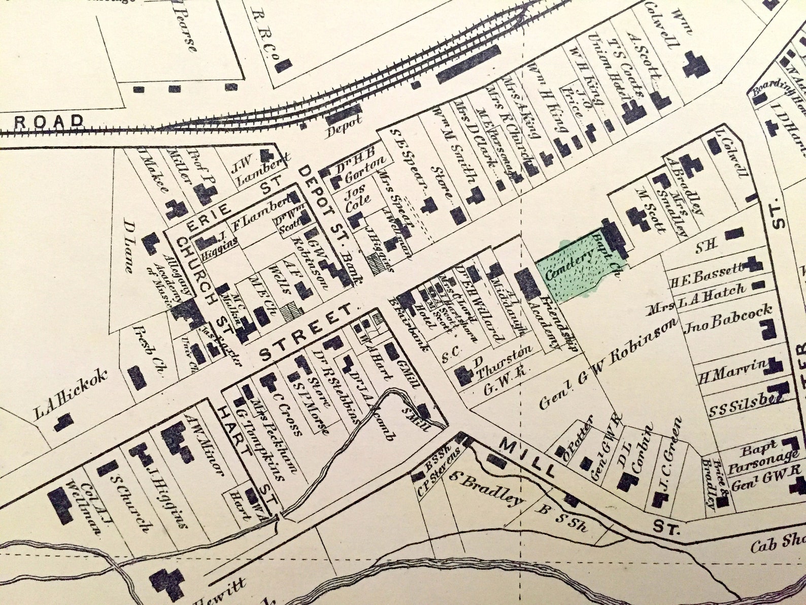 Antique 1869 Friendship & Nile New York Map From D.G. Beers | Etsy