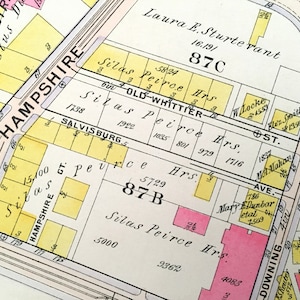 Antique 1906 Roxbury, Massachusetts Map From GW Bromley Atlas – Boston ...