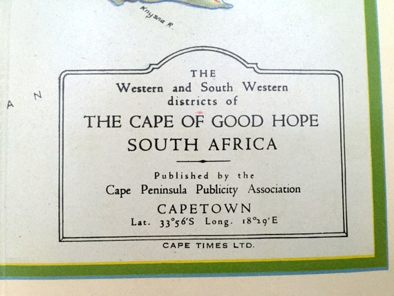 Cape Of Good Hope On Africa Map