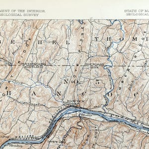Antique Berkeley Springs, West Virginia 1901 US Geological Survey ...