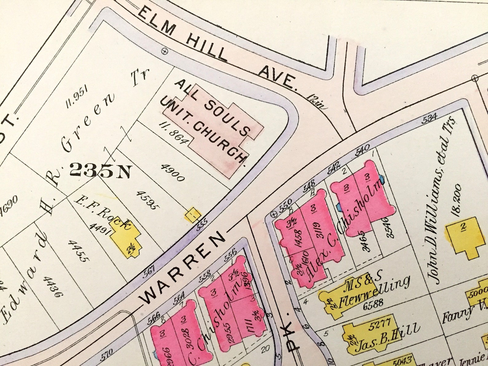 Antique 1906 Roxbury Massachusetts Map From GW Bromley Atlas | Etsy