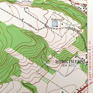 Antique Ilion, New York 1943 US Geological Survey Topographic Map ...