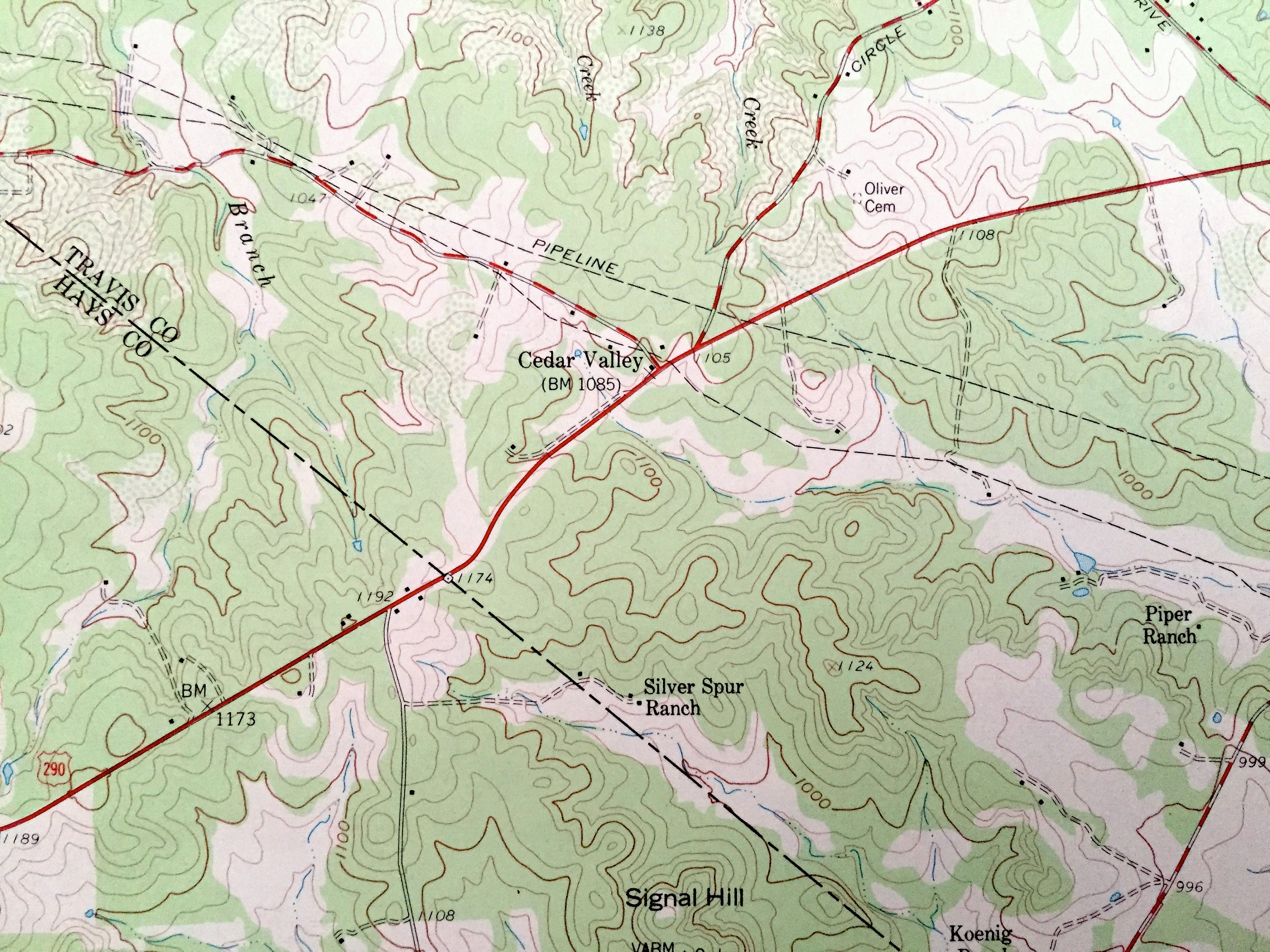Antique Buda Texas 1958 US Geological Survey Topographic Map | Etsy