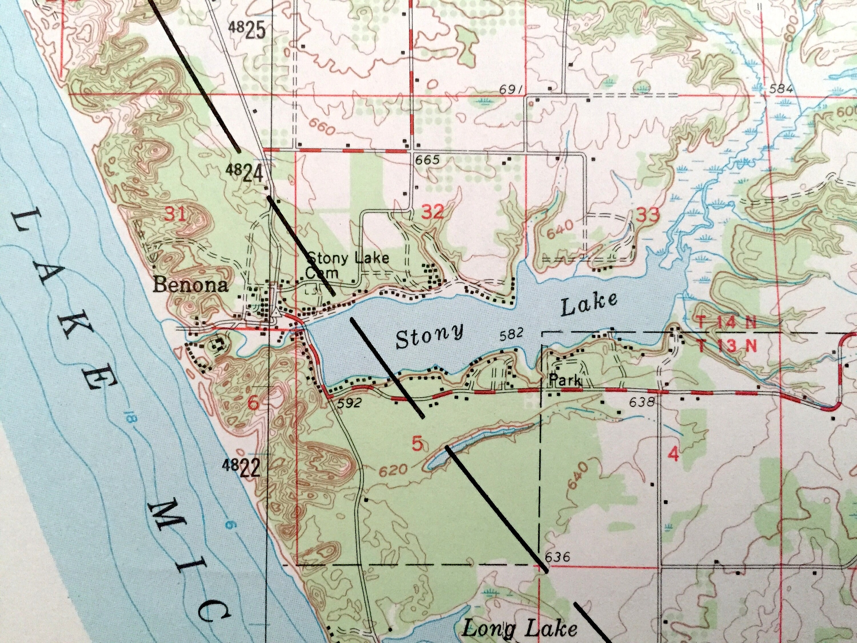 Antique Hart Michigan 1959 US Geological Survey Topographic | Etsy