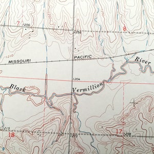 Antique Centralia, Kansas 1969 US Geological Survey Topographic Map ...