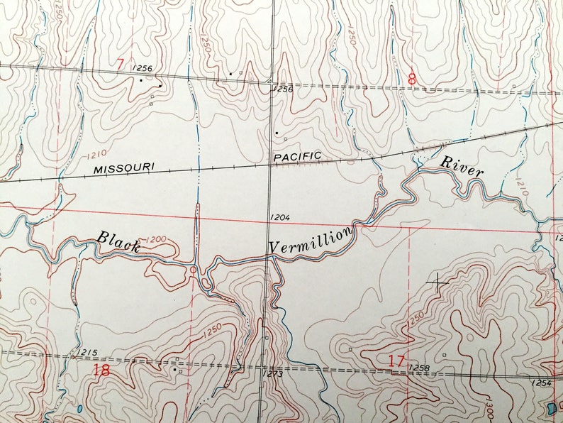 Antique Centralia Kansas 1969 US Geological Survey - Etsy