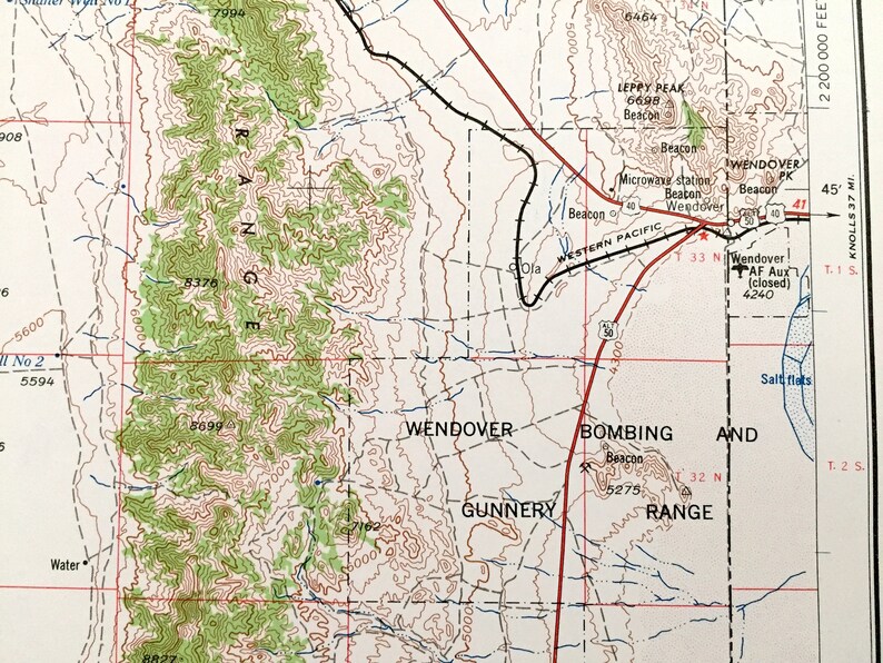 Antique Elko, Nevada 1962 US Geological Survey Topographic Map – Osino ...