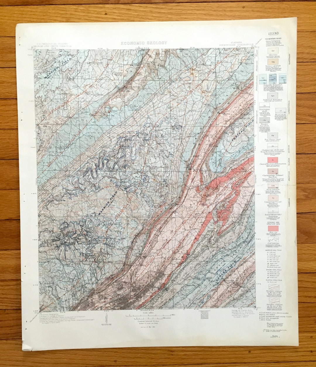 Antique Birmingham, Alabama 1904 US Geological Survey Topographic Map ...