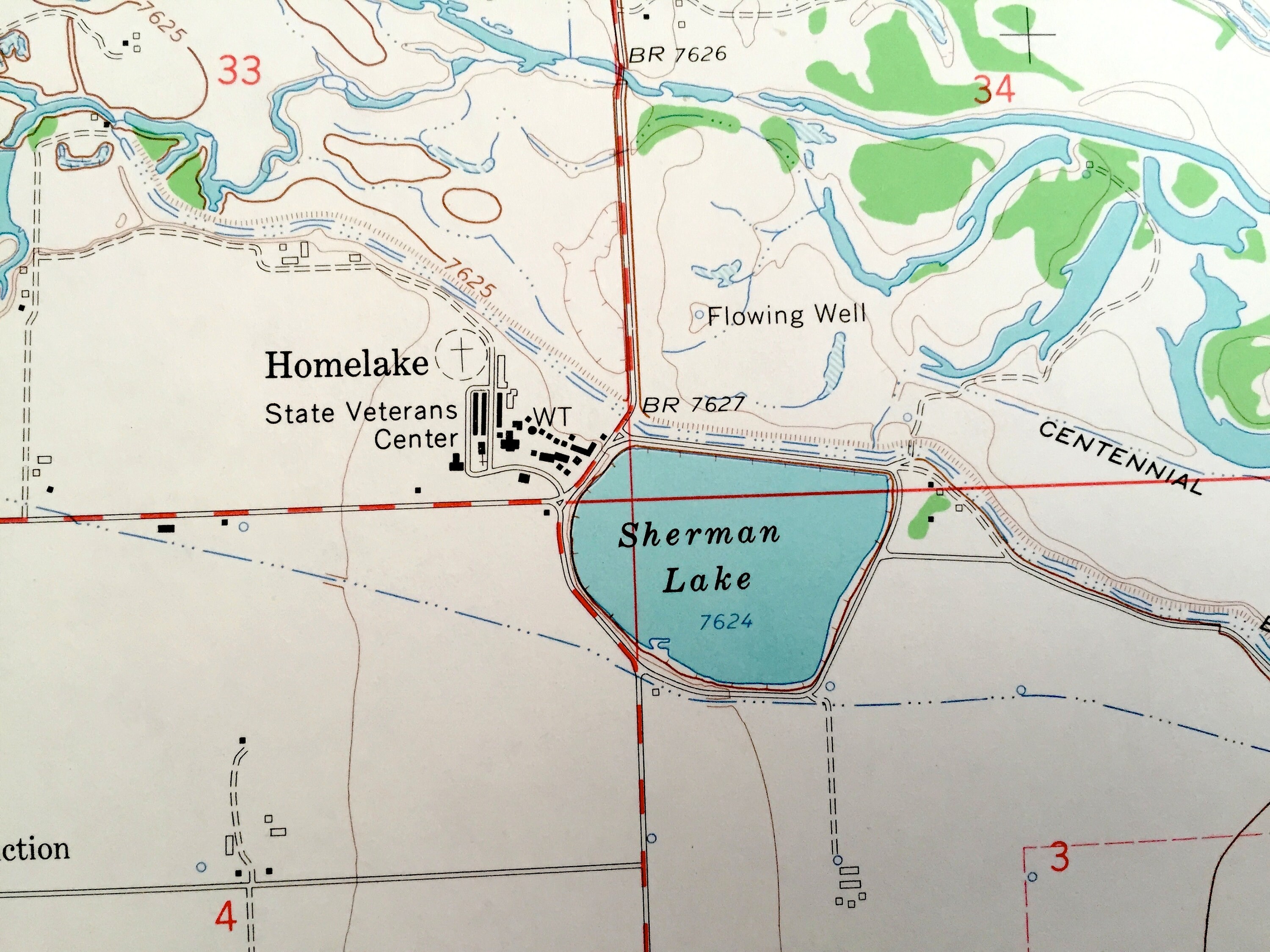 Antique Homelake, Colorado 1966 US Geological Survey Topographic Map ...