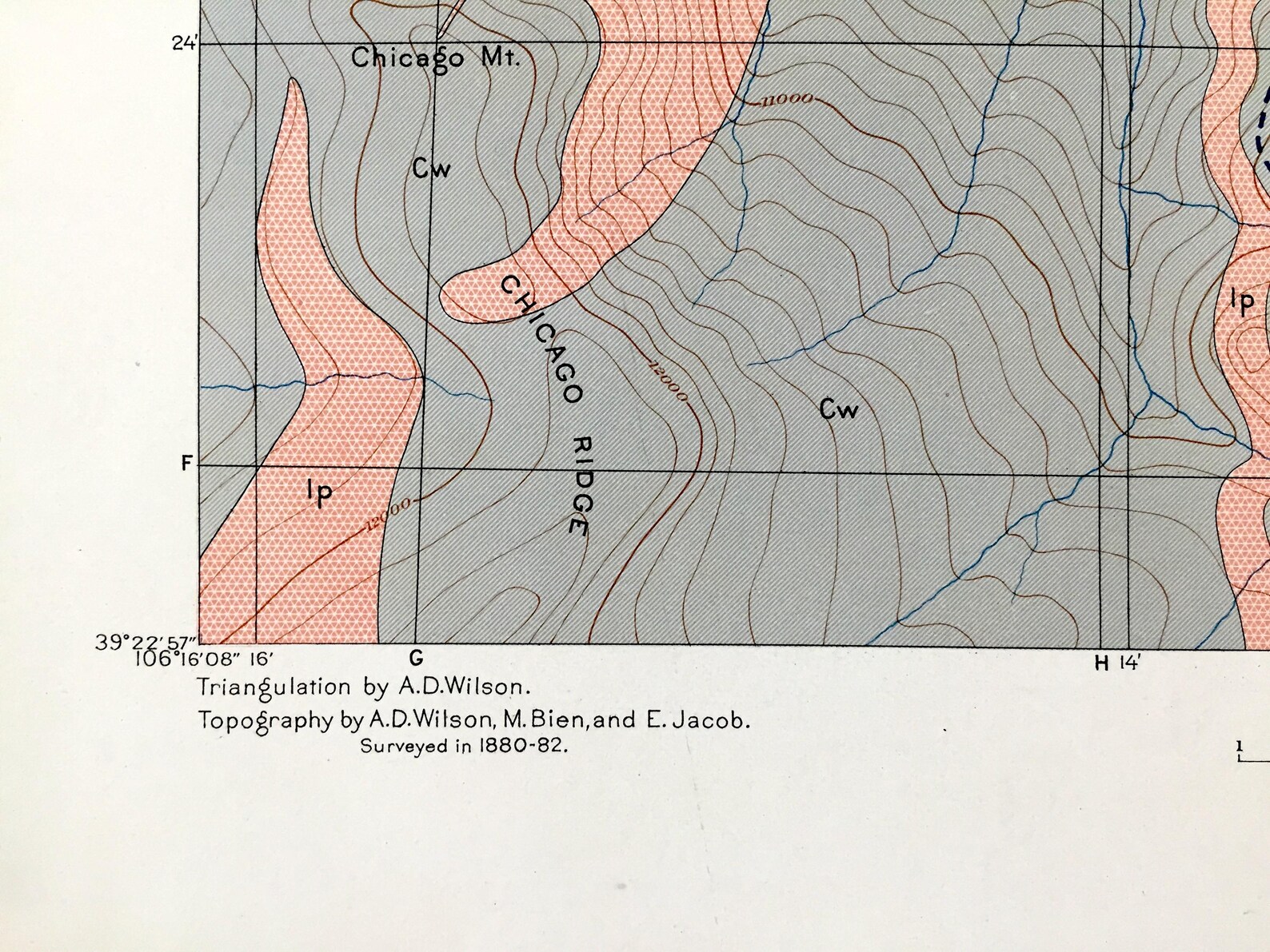 Antique Tenmile District, Colorado 1897 US Geological Survey ...
