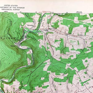 Antique New Ringgold, Pennsylvania 1956 US Geological Survey ...