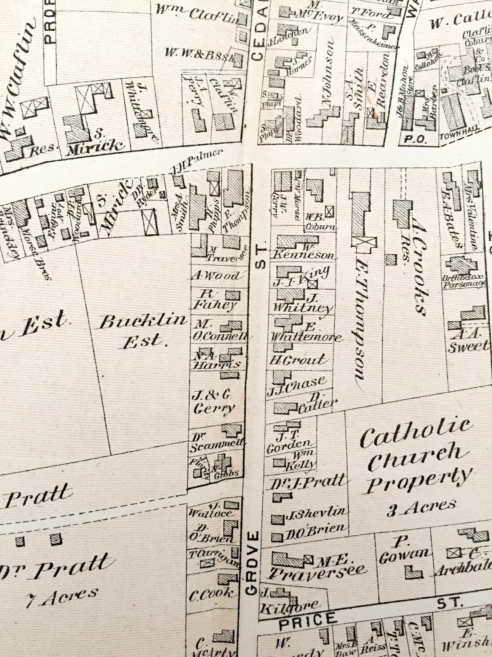 Antique 1875 Hopkinton Massachusetts Map From J.B. Beers | Etsy