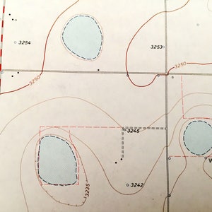 Antique Lockney, Texas 1965 US Geological Survey Topographic Map ...