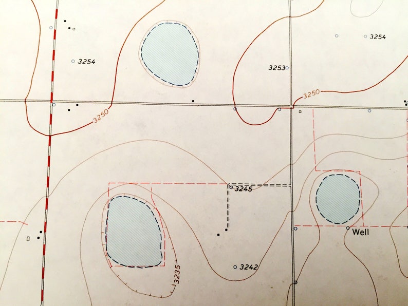 Antique Lockney Texas 1965 US Geological Survey Topographic - Etsy