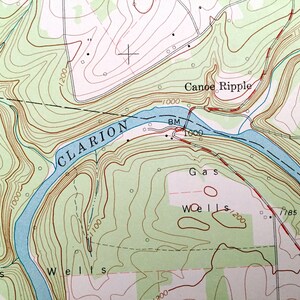 Antique Knox, Pennsylvania 1963 US Geological Survey Topographic Map ...