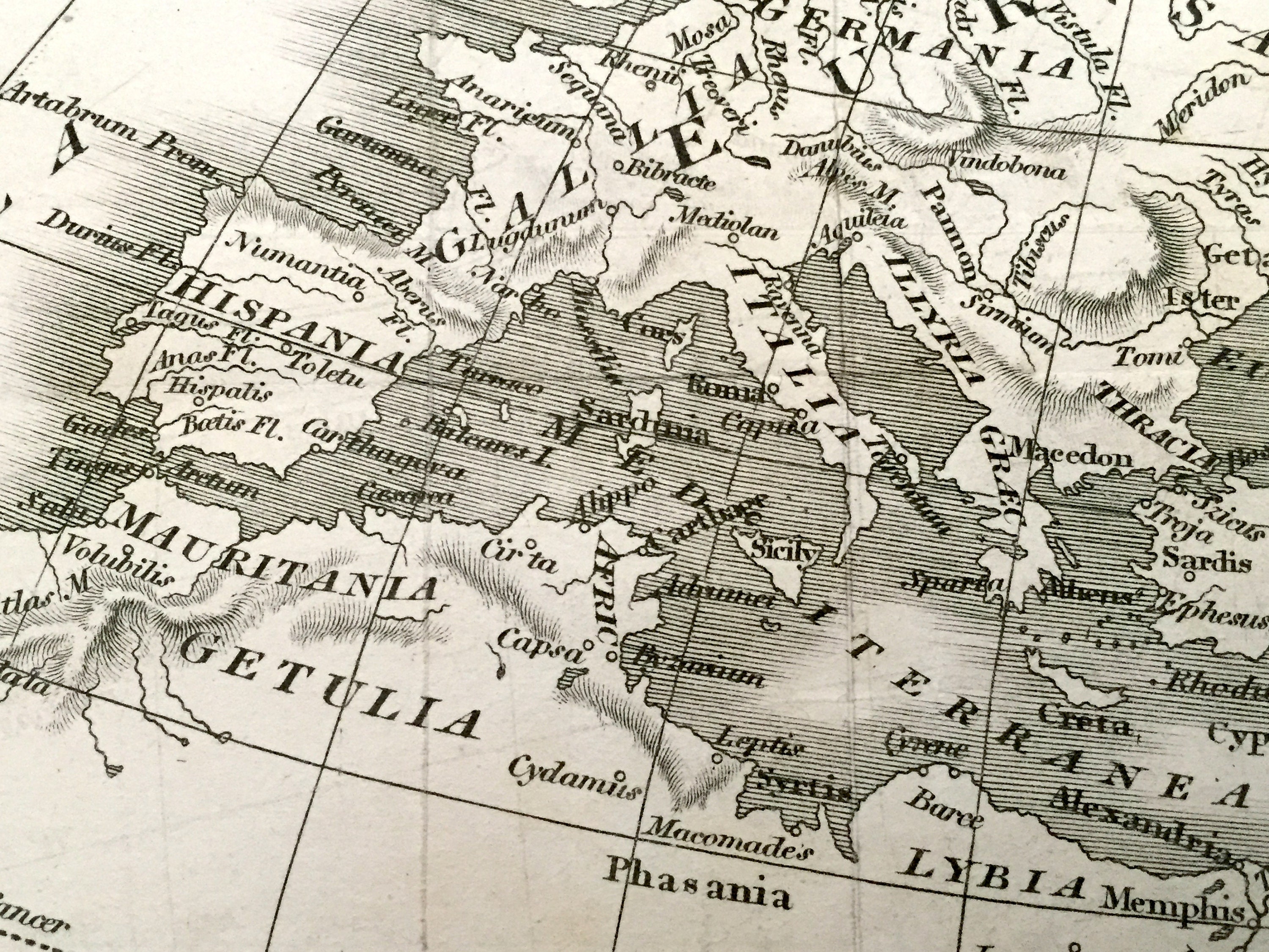 Antique 1808 World as Known to the Ancients Map by D'anville From ...