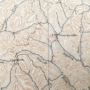 Antique Walton, West Virginia 1907 US Geological Survey Topographic Map ...