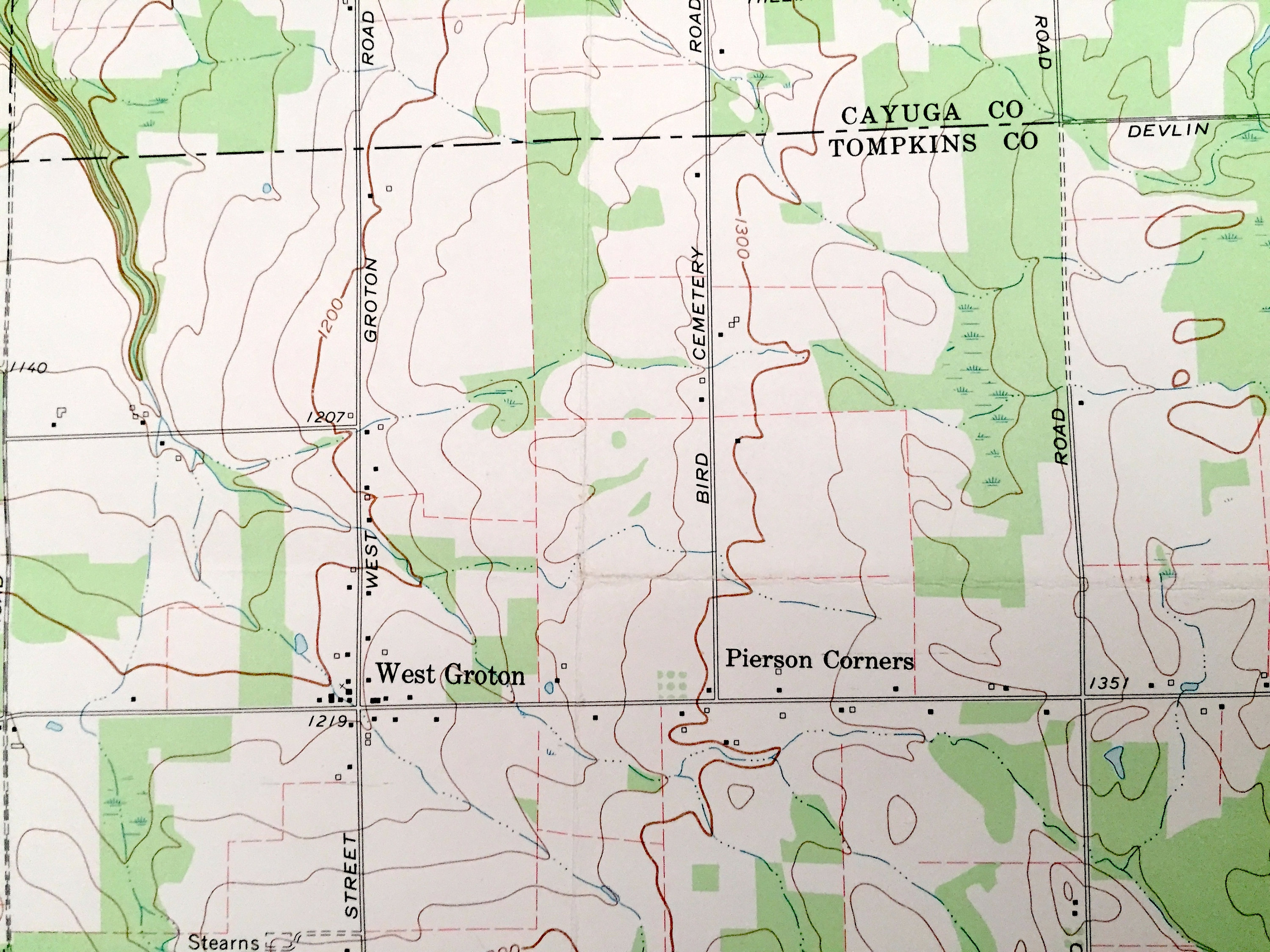 Antique West Groton New York 1970 US Geological Survey | Etsy
