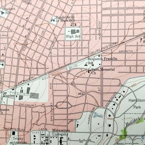 Antique Wichita Falls West, Texas 1957 US Geological Survey Topographic ...