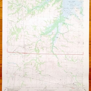 Antique Sadler, Texas 1982 US Geological Survey Topographic Map – Lake ...