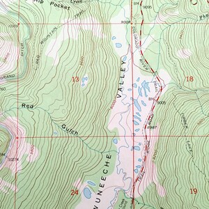 Antique Fall River Pass, Colorado 1958 US Geological Survey Topographic ...