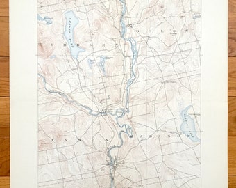 Madison Maine Map - Etsy