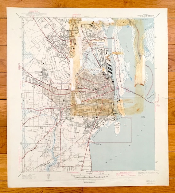 Mobile Alabama Topographic Map
