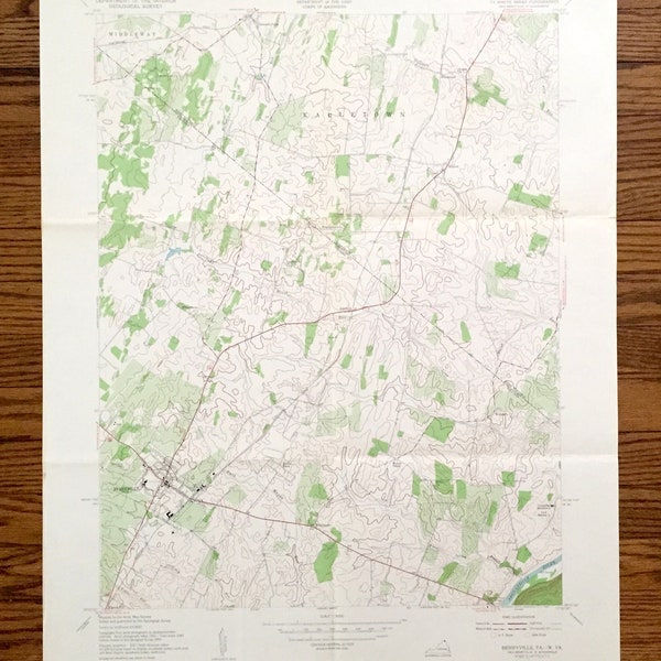 Old Map of Berryville - Etsy