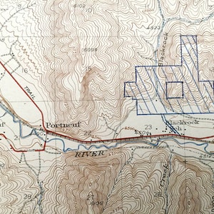 Antique Pocatello, Idaho 1944 US Geological Survey Topographic Map ...