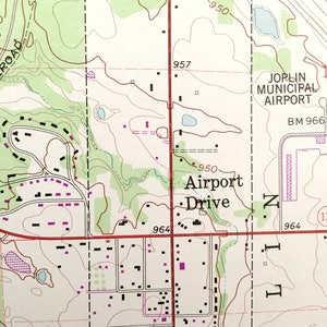 Antique Carl Junction, Missouri & Shawnee, Kansas 1963 US Geological ...