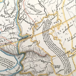 Antique 1832 Ancient European River Basin Map From JG Heck's Atlas ...