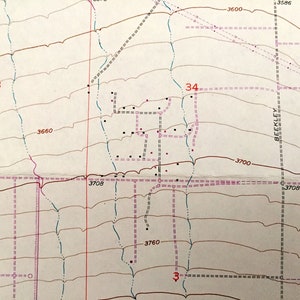 Antique Phelan, California 1956 US Geological Survey Topographic Map ...