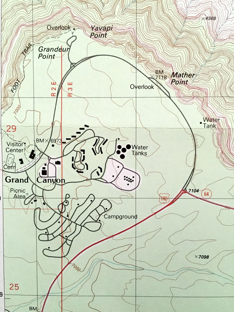 Antique Phantom Ranch Arizona 1988 US Geological Survey | Etsy