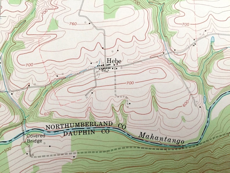 Antique Klingerstown, Pennsylvania 1969 US Geological Survey ...