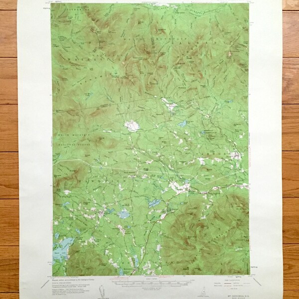 Antique Map of Squam Lake - Etsy
