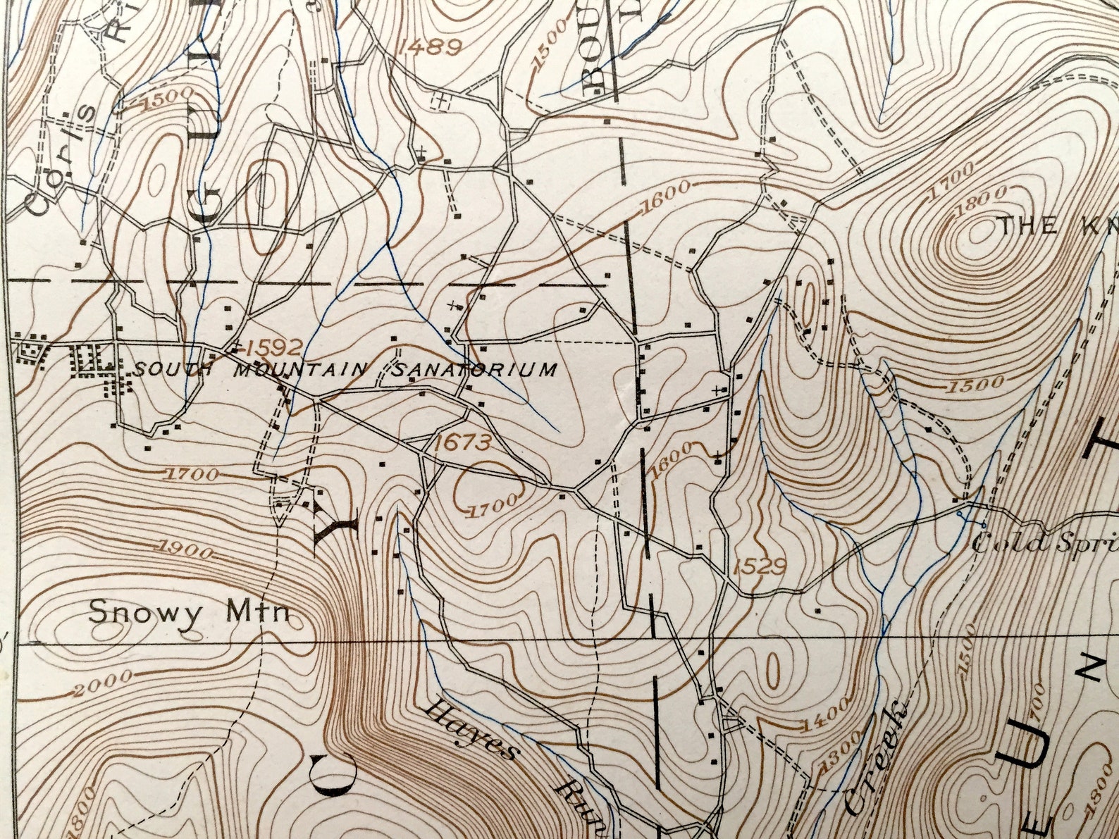 Antique Fairfield Pennsylvania 1909 US Geological Survey | Etsy
