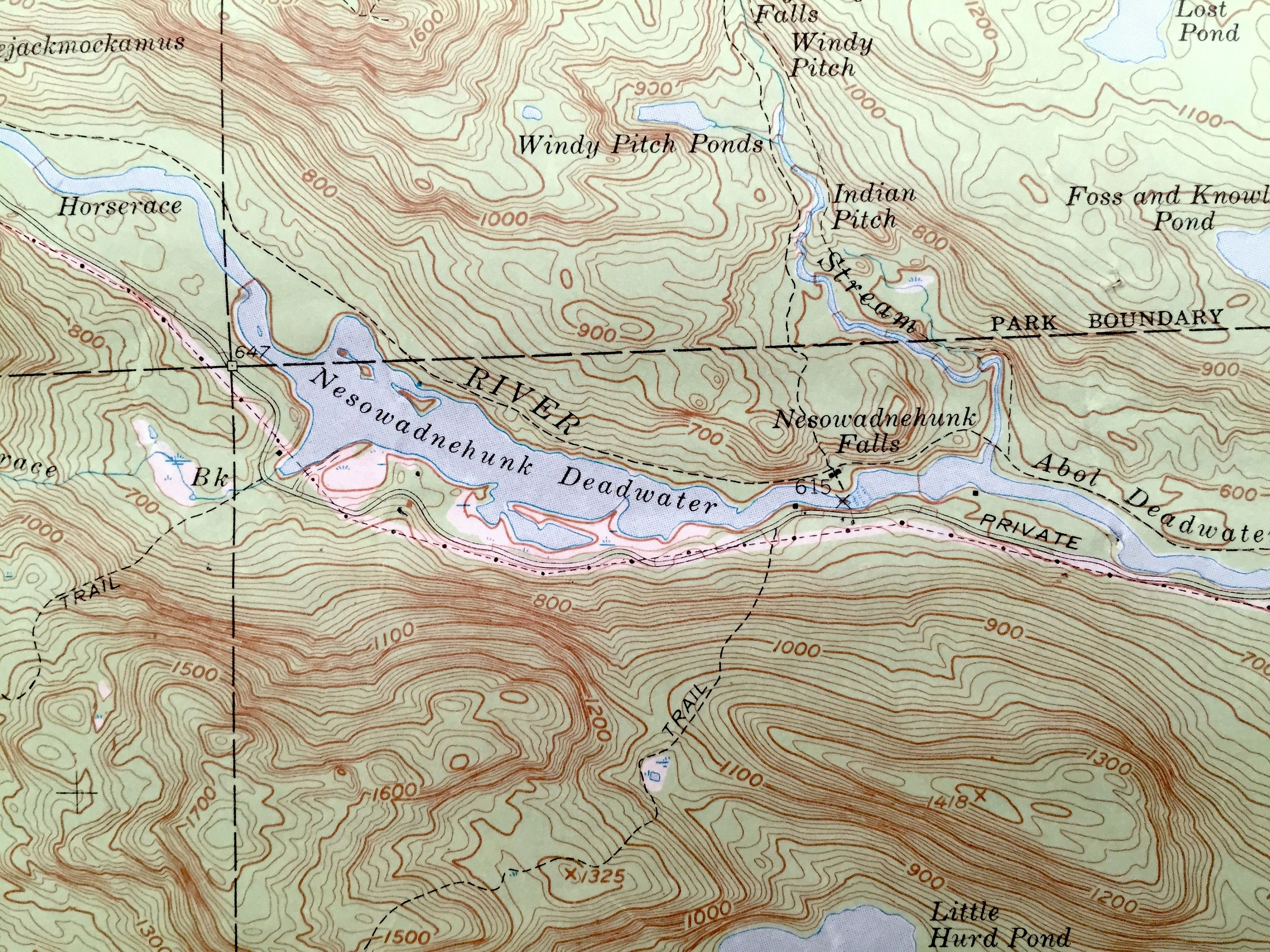 Antique Harrington Lake, Maine 1954 US Geological Survey Topographic ...