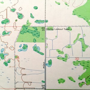 Antique Lake Ashby, Florida 1966 US Geological Survey Topographic Map ...