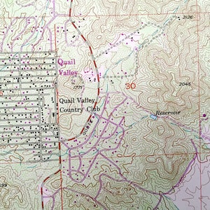 Antique Romoland, California 1953 US Geological Survey Topographic Map ...