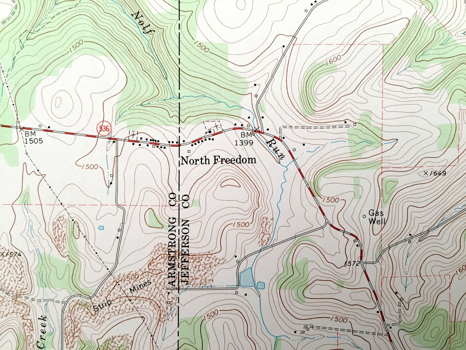 Antique Summerville, Pennsylvania 1969 US Geological Survey Topographic ...