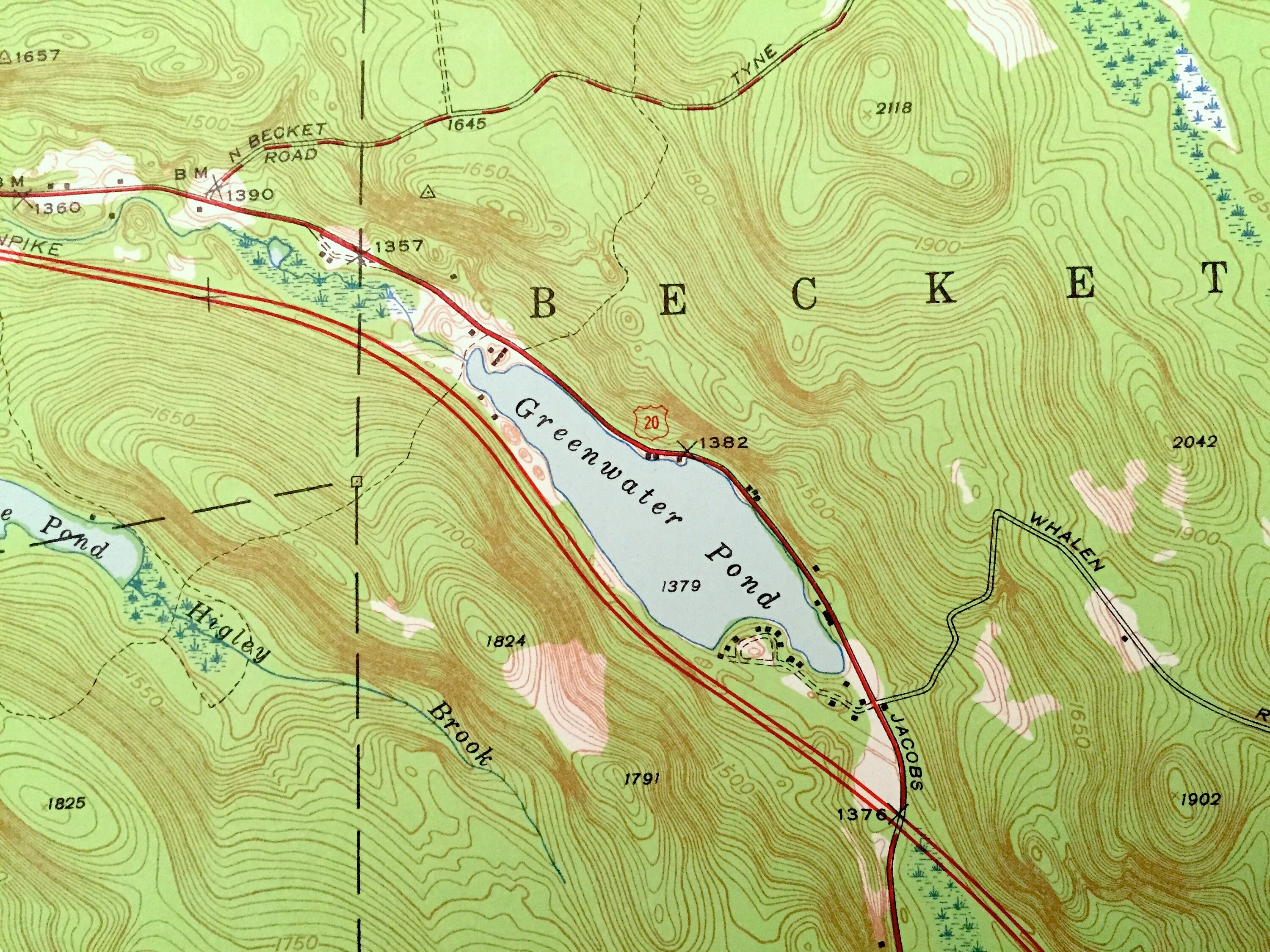 Antique East Lee Massachusetts 1945 US Geological Survey | Etsy