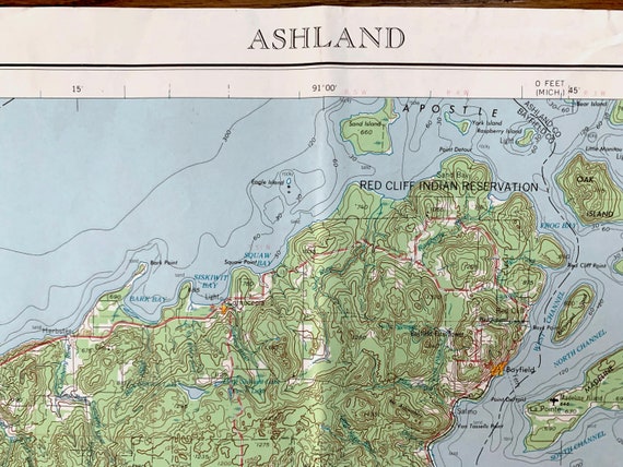 Ashland Wi Map