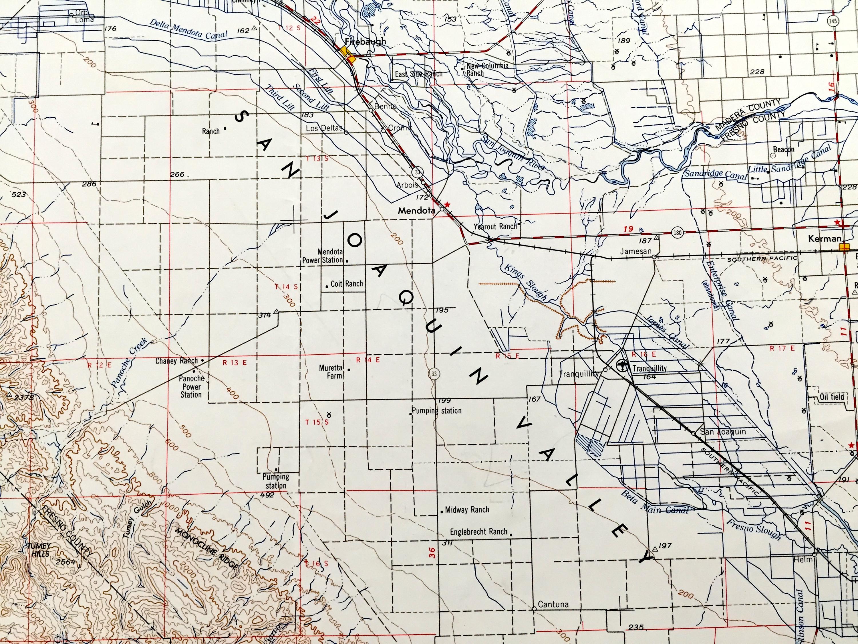 Antique Monterey, California 1958 US Geological Survey Topographic Map ...