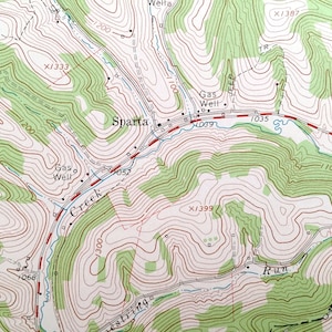 Antique Prosperity, Pennsylvania 1964 US Geological Survey Topographic ...