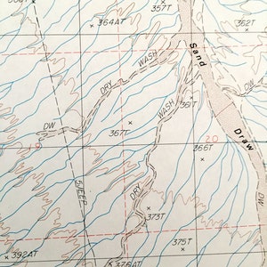 Antique Palen Pass, California 1983 US Geological Survey Topographic ...
